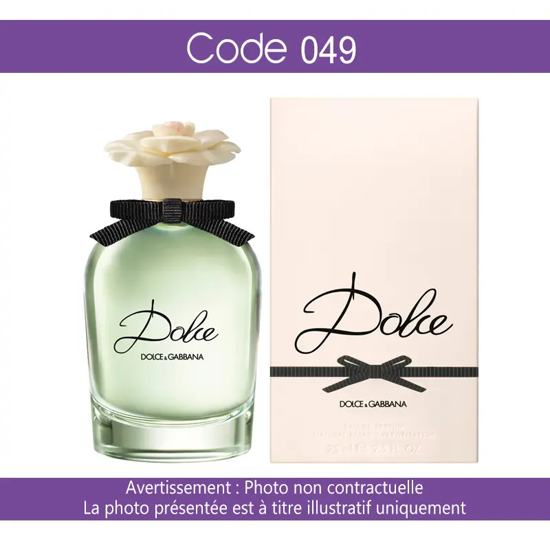 Parfum Chogan Femme Inspiré de Dolce par Dolce & Gabbana - 049