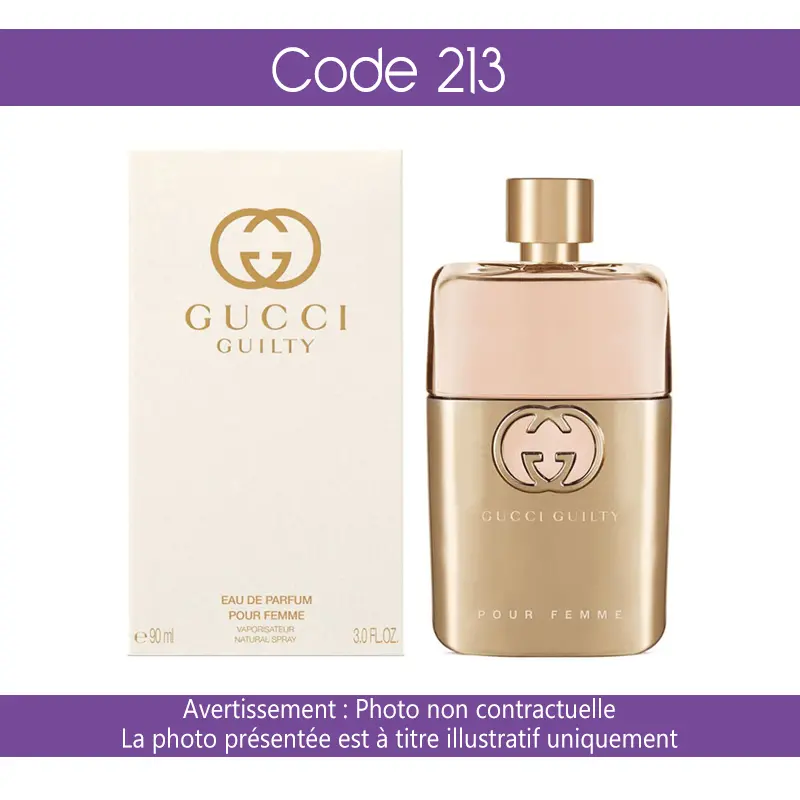 Parfum Chogan Femme Inspiré de Guilty par Gucci - 213